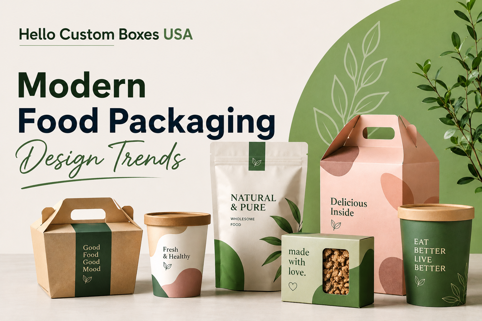 Modern Food Packaging Design Trends 2025